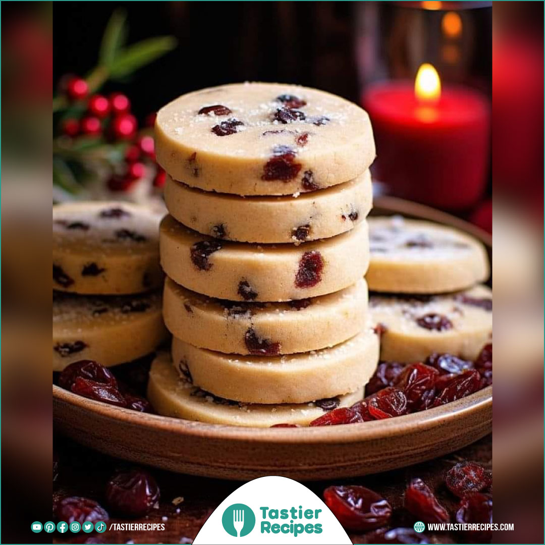 Christmas Maraschino Cherry Shortbread Cookies Recipe